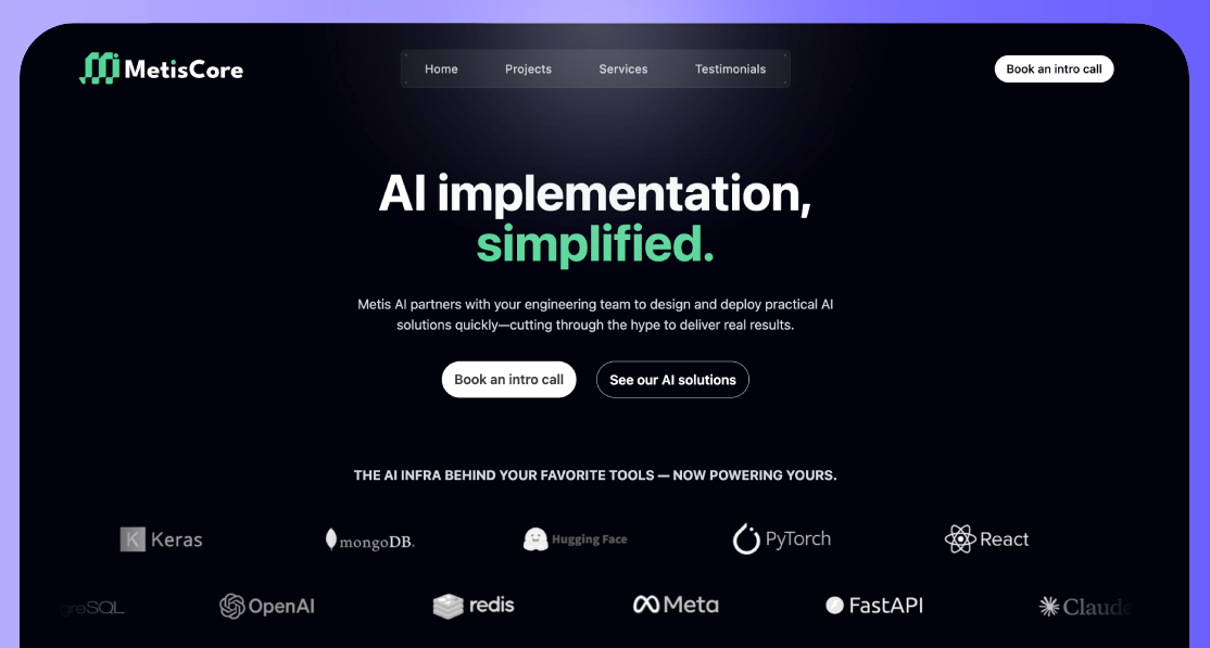 Metis - AI implementation, simplified